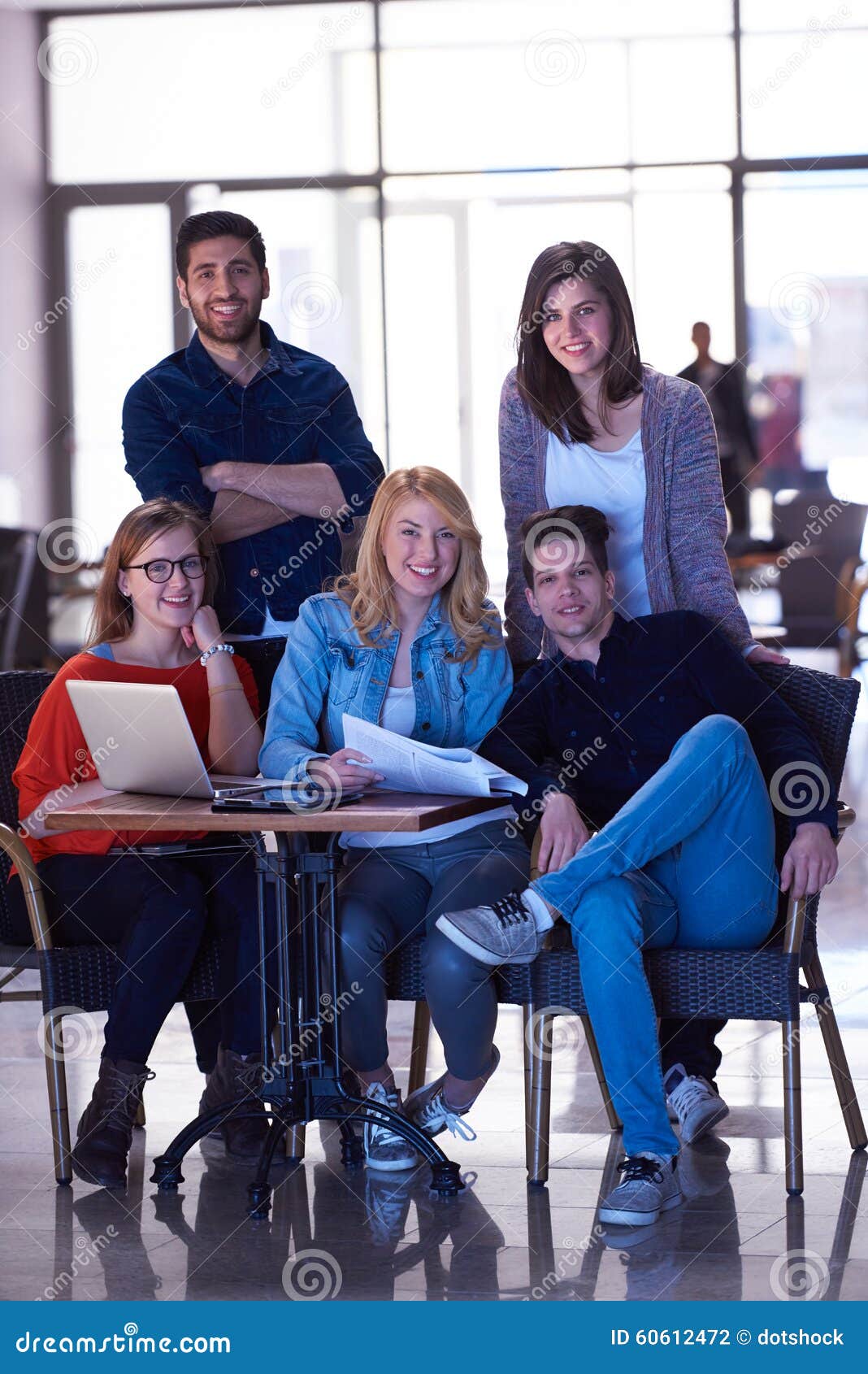 Students Group Standing Together As Team Stock Photo - Image of female ...