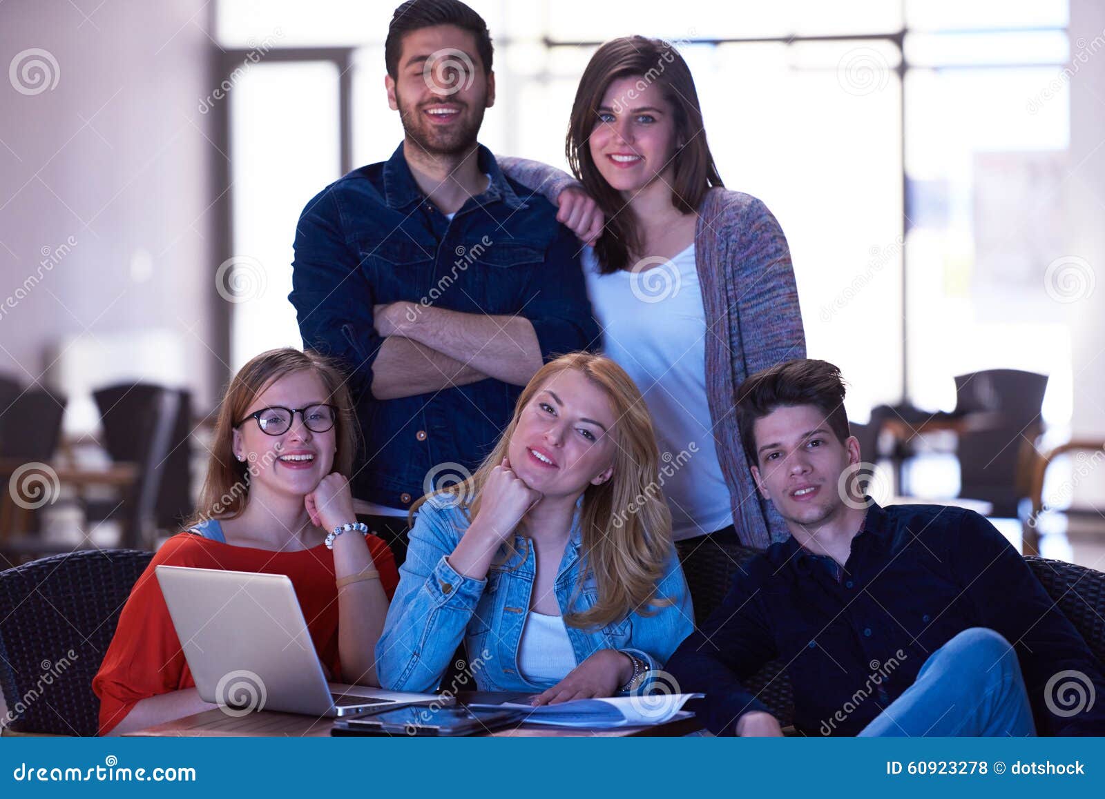 Students Group Standing Together As Team Stock Photo - Image of ...