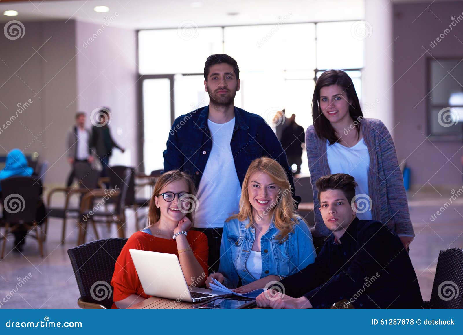 Students Group Standing Together As Team Stock Photo - Image of ...