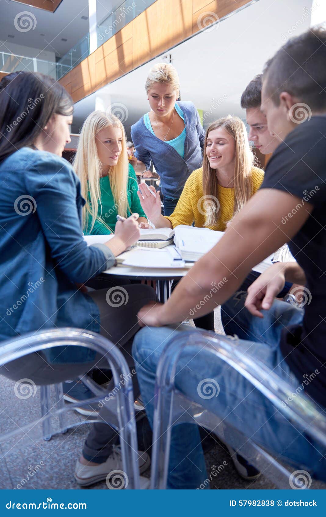 Students group study stock photo. Image of group, information - 57982838
