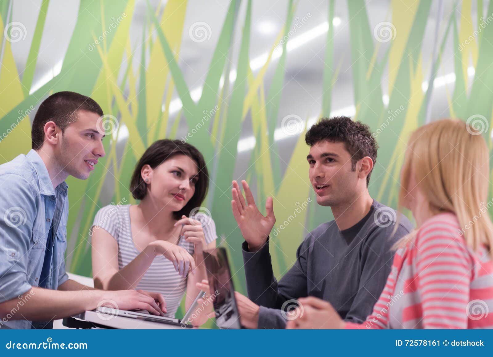 Students group study stock image. Image of friends, group - 72578161