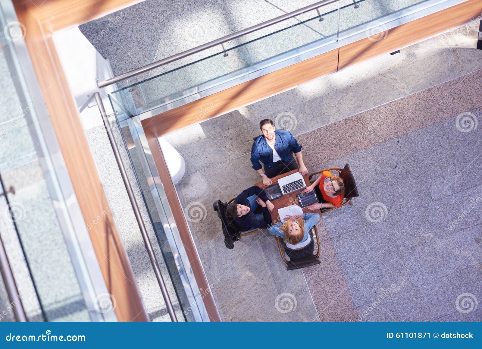 Students Group Working on School Project Together Stock Image - Image ...