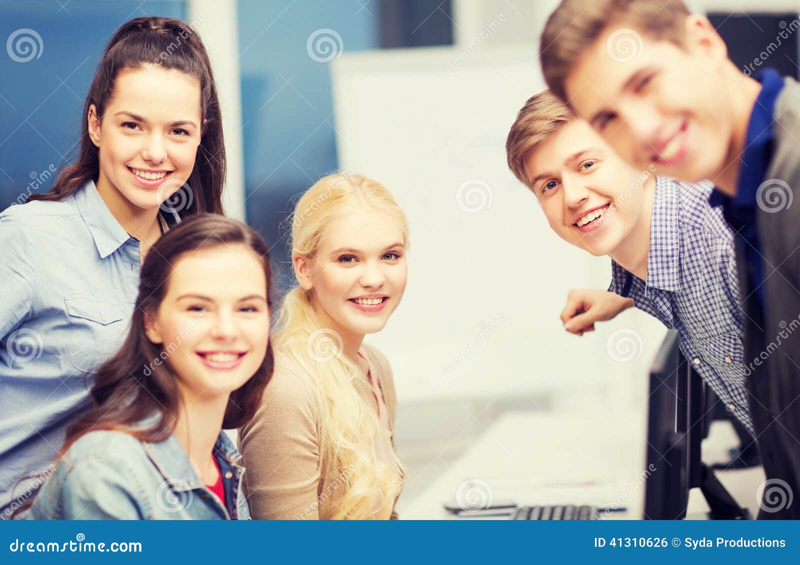 Students Having Discussion at School Stock Photo - Image of knowledge ...