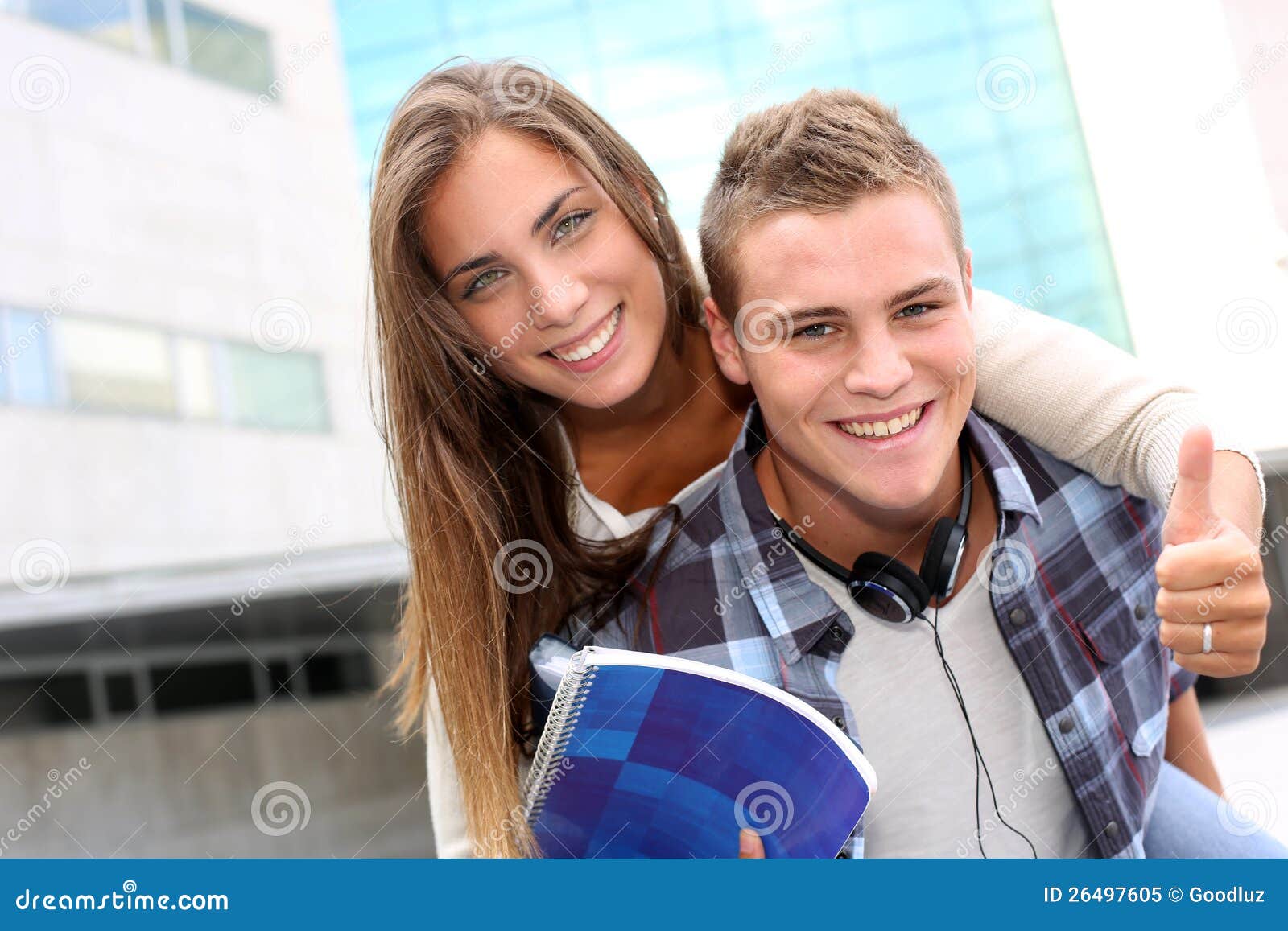 Students having fun stock image. Image of cute, girl - 26497605