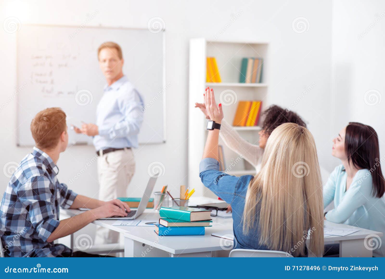 Students having the lesson stock photo. Image of indoor - 71278496