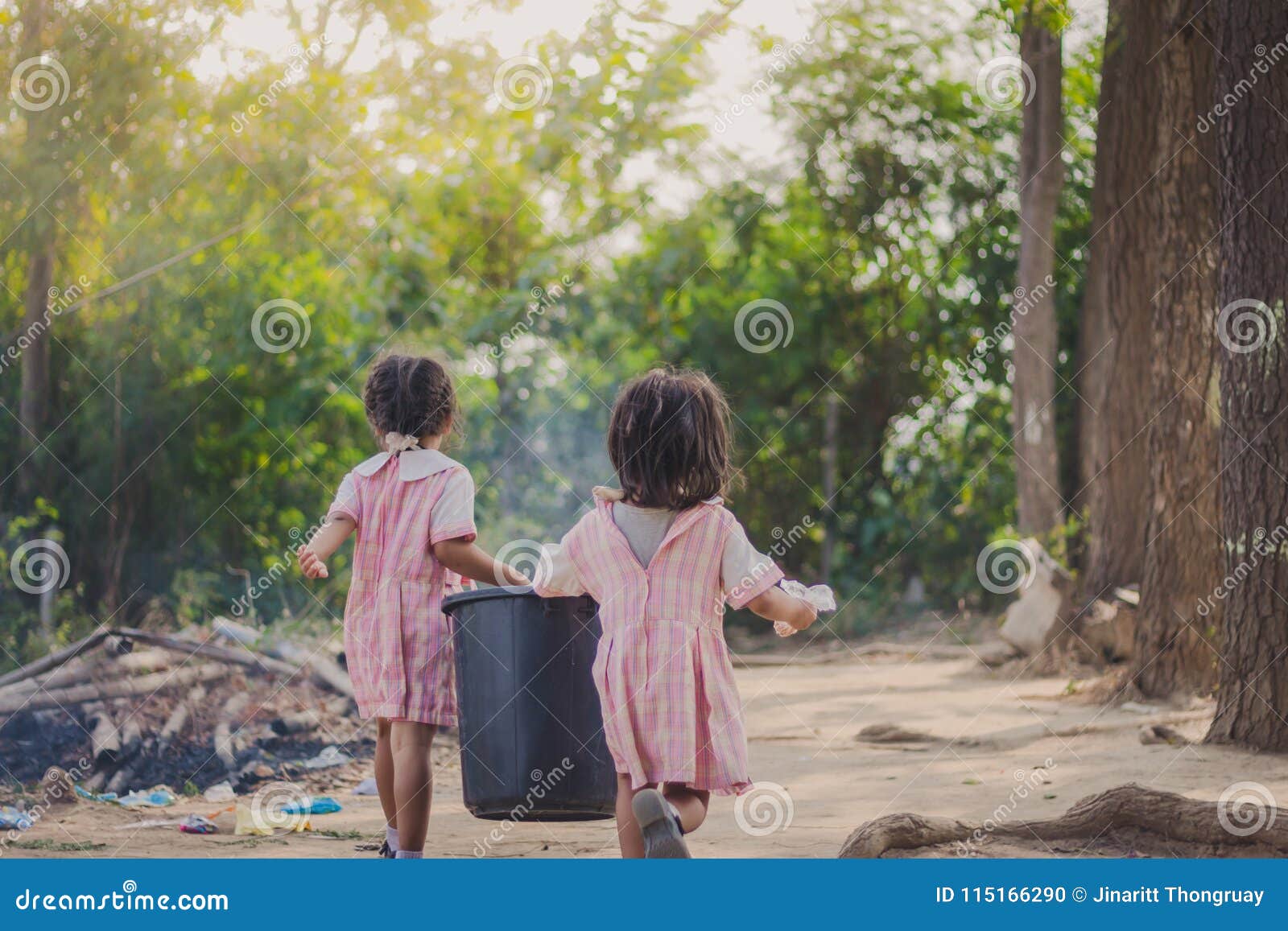 Students Help To Remove Rubbish from the Classroom To Pile Waste ...