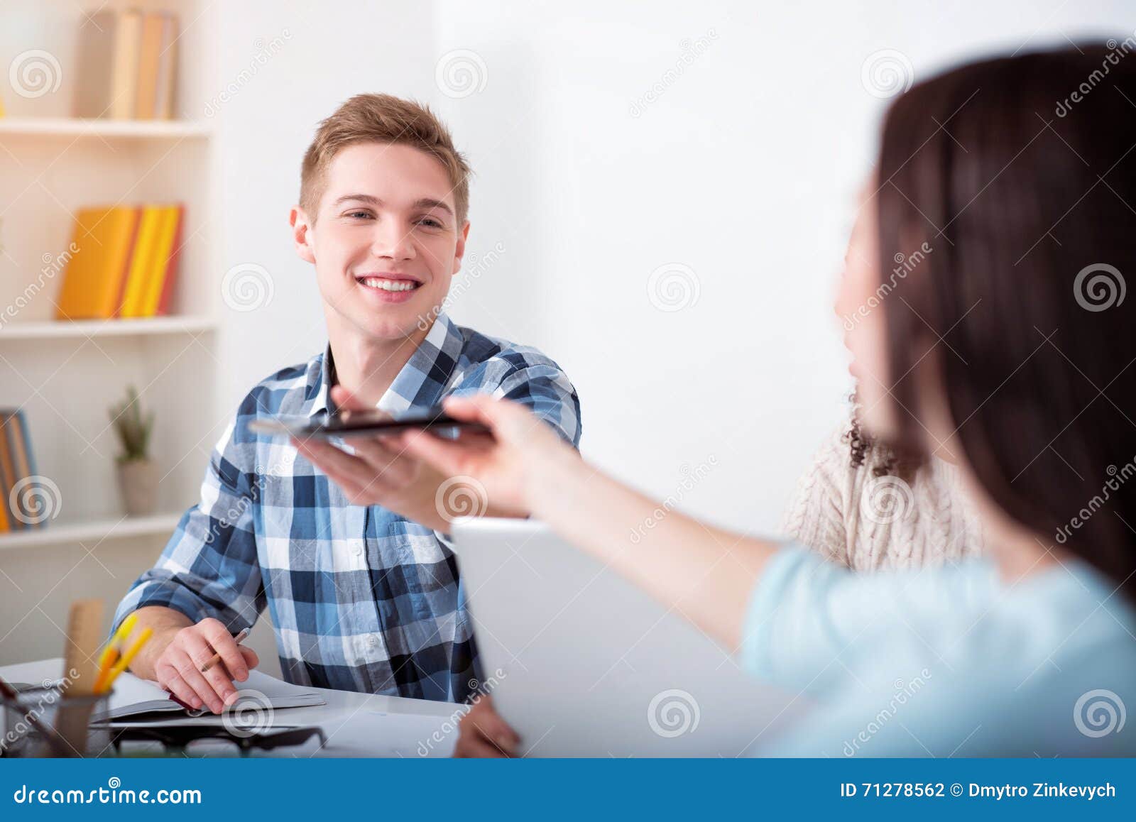Students Helping Each Other Stock Photo - Image of friends, help: 71278562