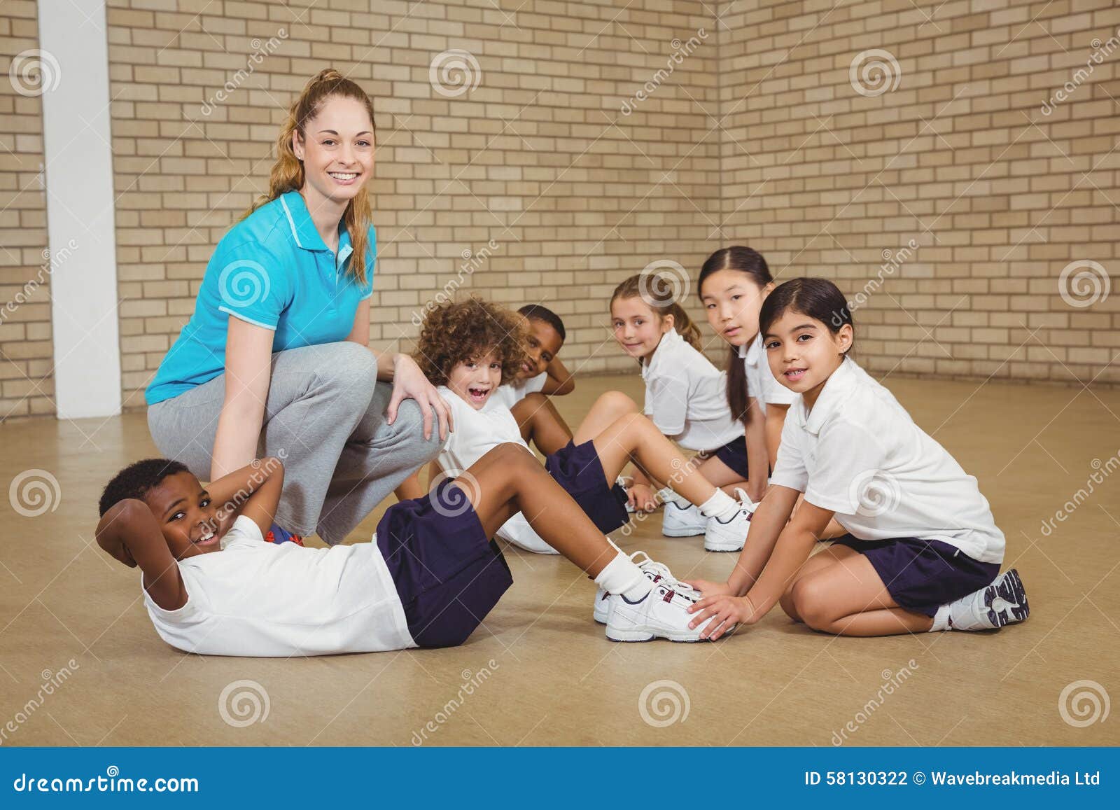 Students Helping Other Students Exercise Stock Photo - Image of ...