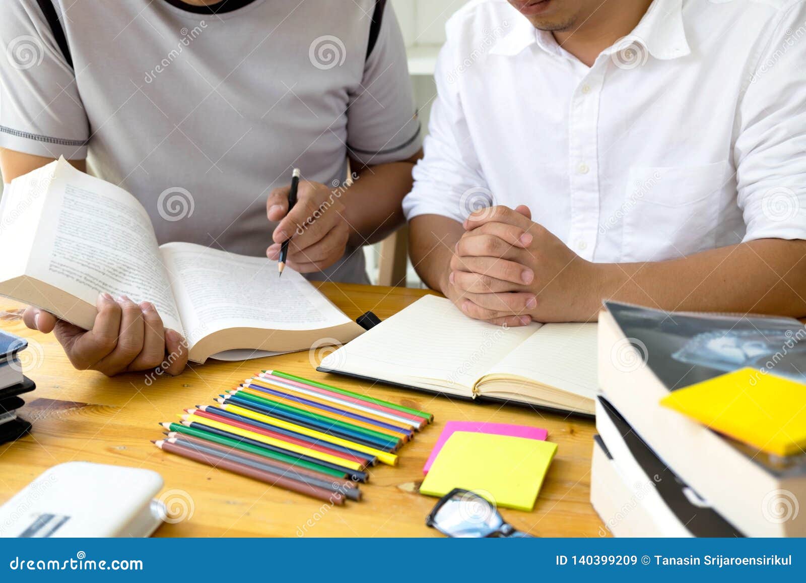 Students Helps Friend Teaching and Learning Subject Additional in ...