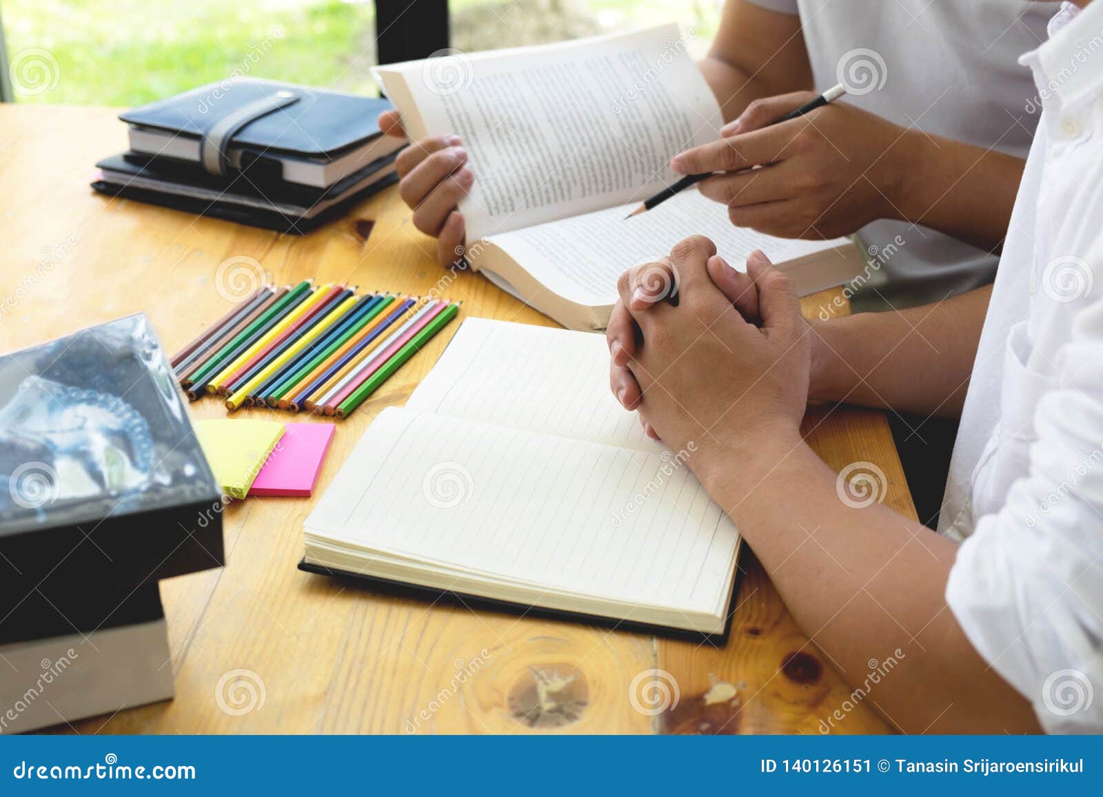 Students Helps Friend Teaching and Learning Subject Additional in ...