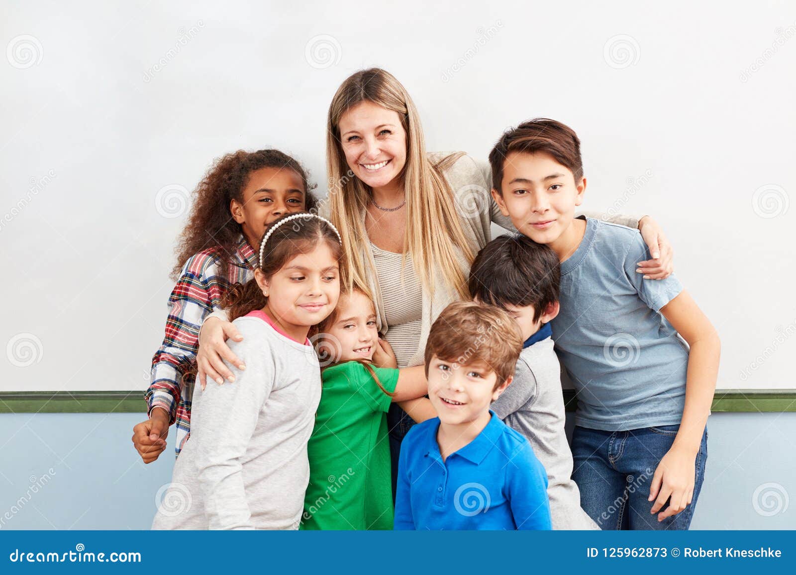 Pupils in a Multicultural School Stock Image - Image of indoor ...