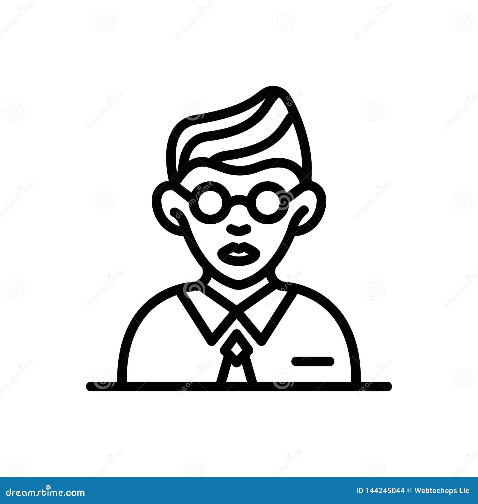 Black Line Icon for Students, Pupil and Disciple Stock Vector ...