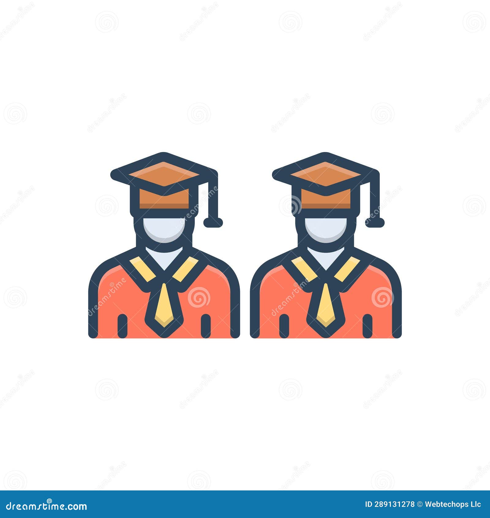 Color Illustration Icon for Students, Scholarship and University Stock ...