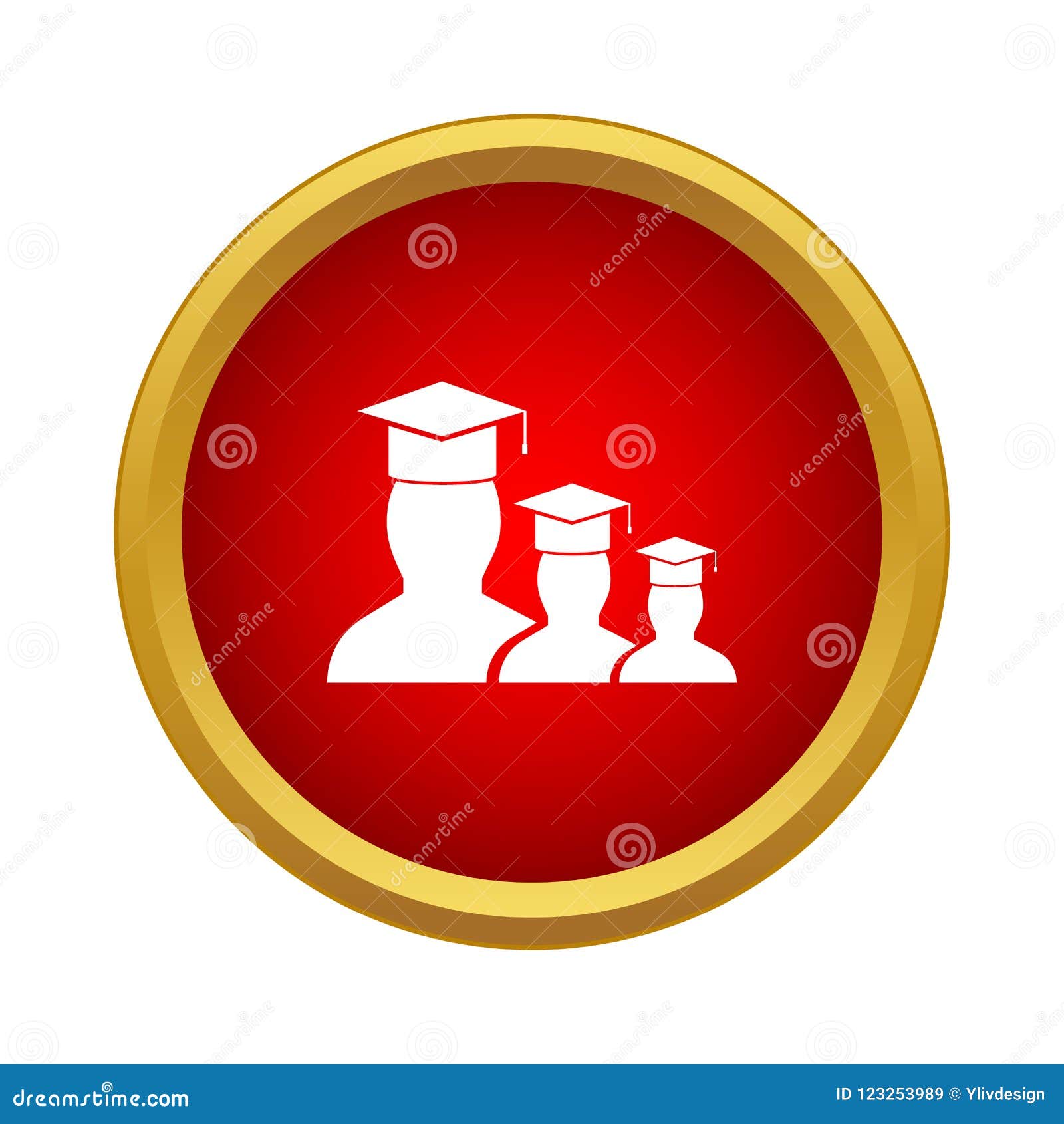 Students Icon, Simple Style Stock Illustration - Illustration of ...