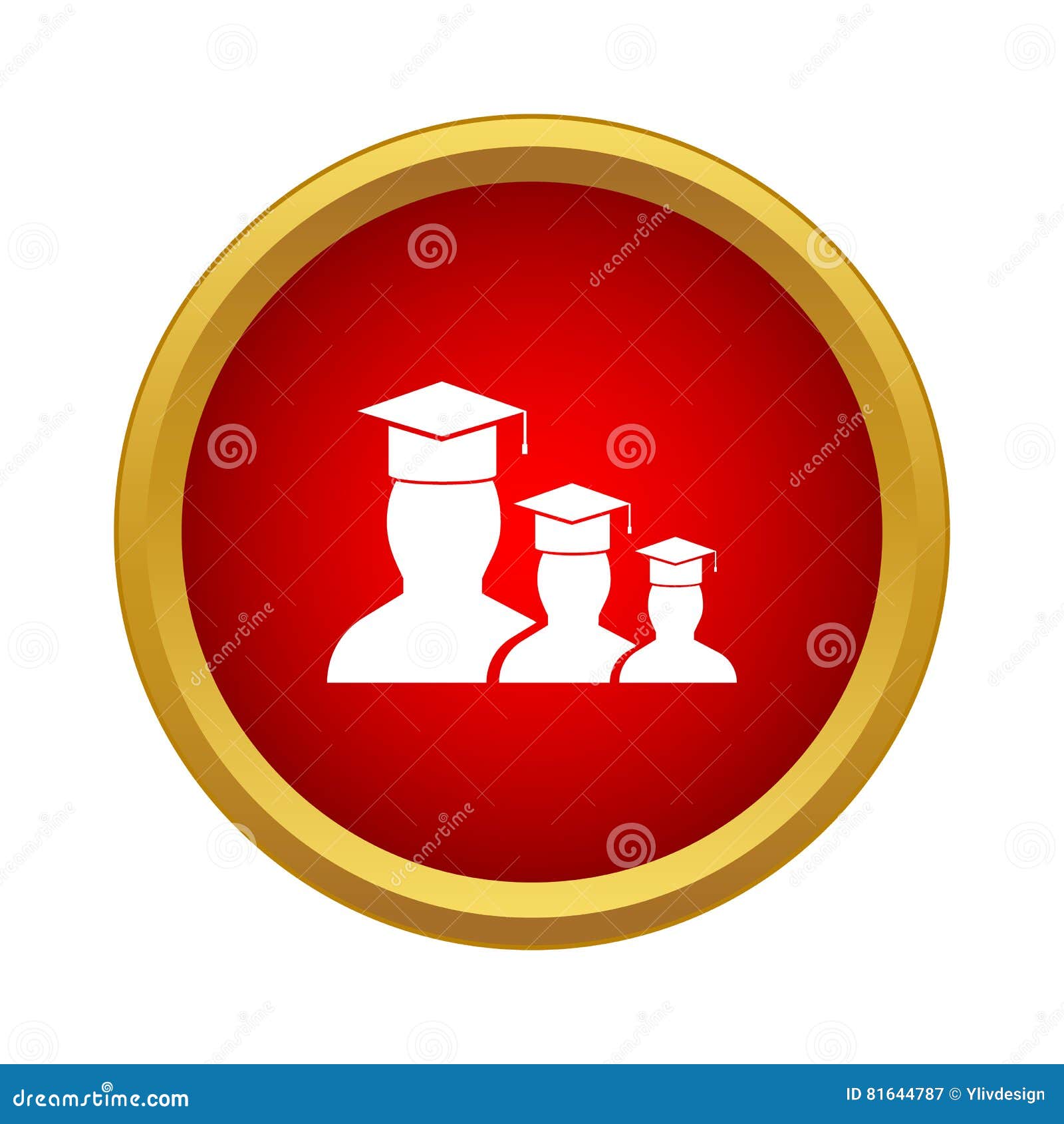 Students Icon, Simple Style Stock Vector - Illustration of ceremony ...
