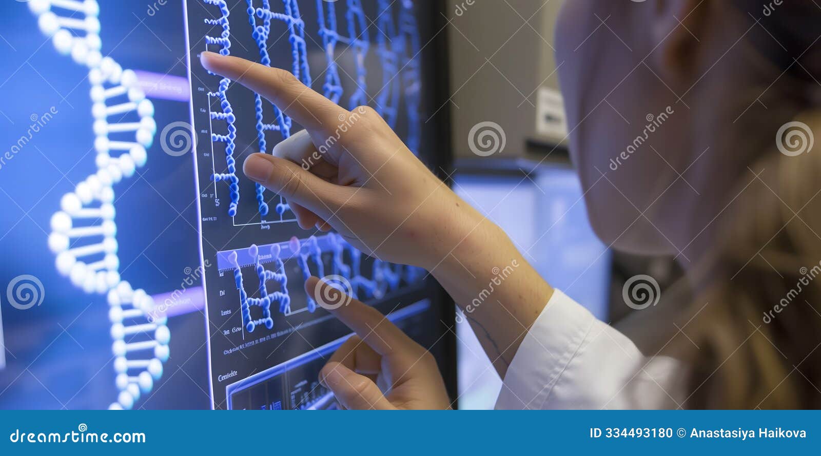 Students Intently Study DNA Structures on Large Monitors, Enhancing ...