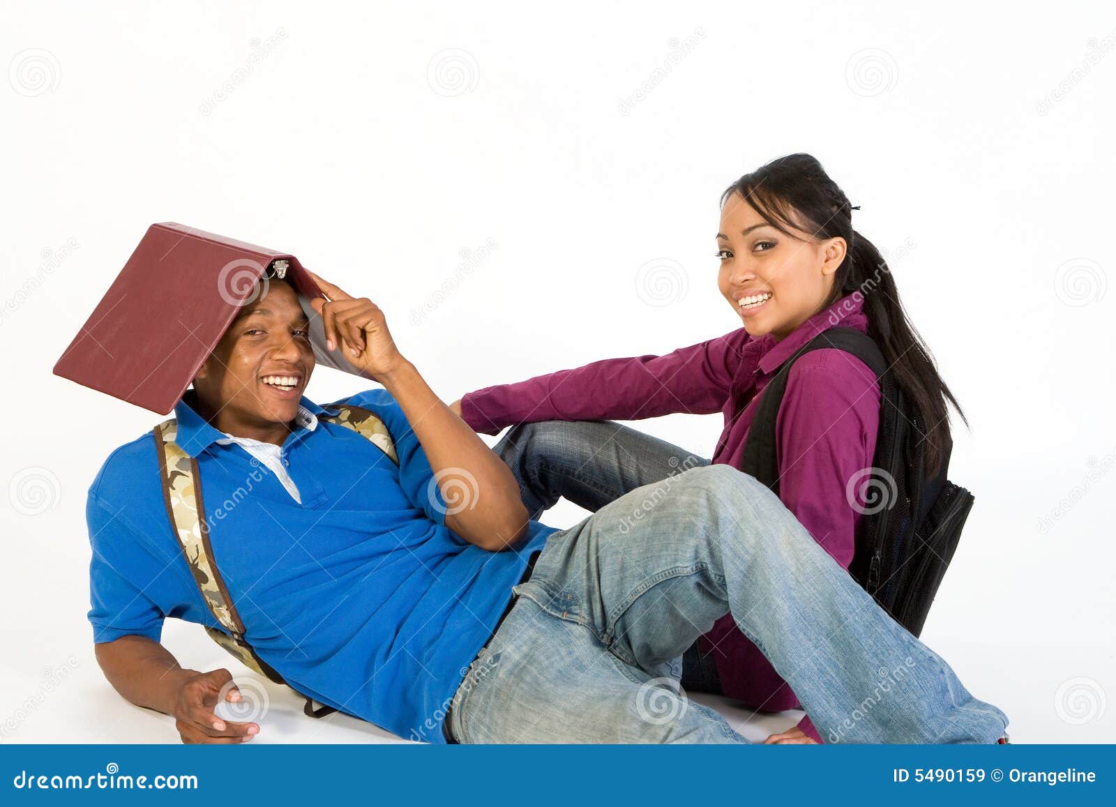 Students Joking Around - Close Up - Horizontal Stock Image - Image of ...