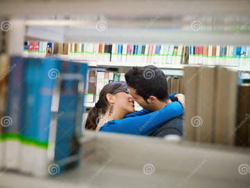 Students Kissing in Library Stock Image - Image of hugging, copy: 16701677