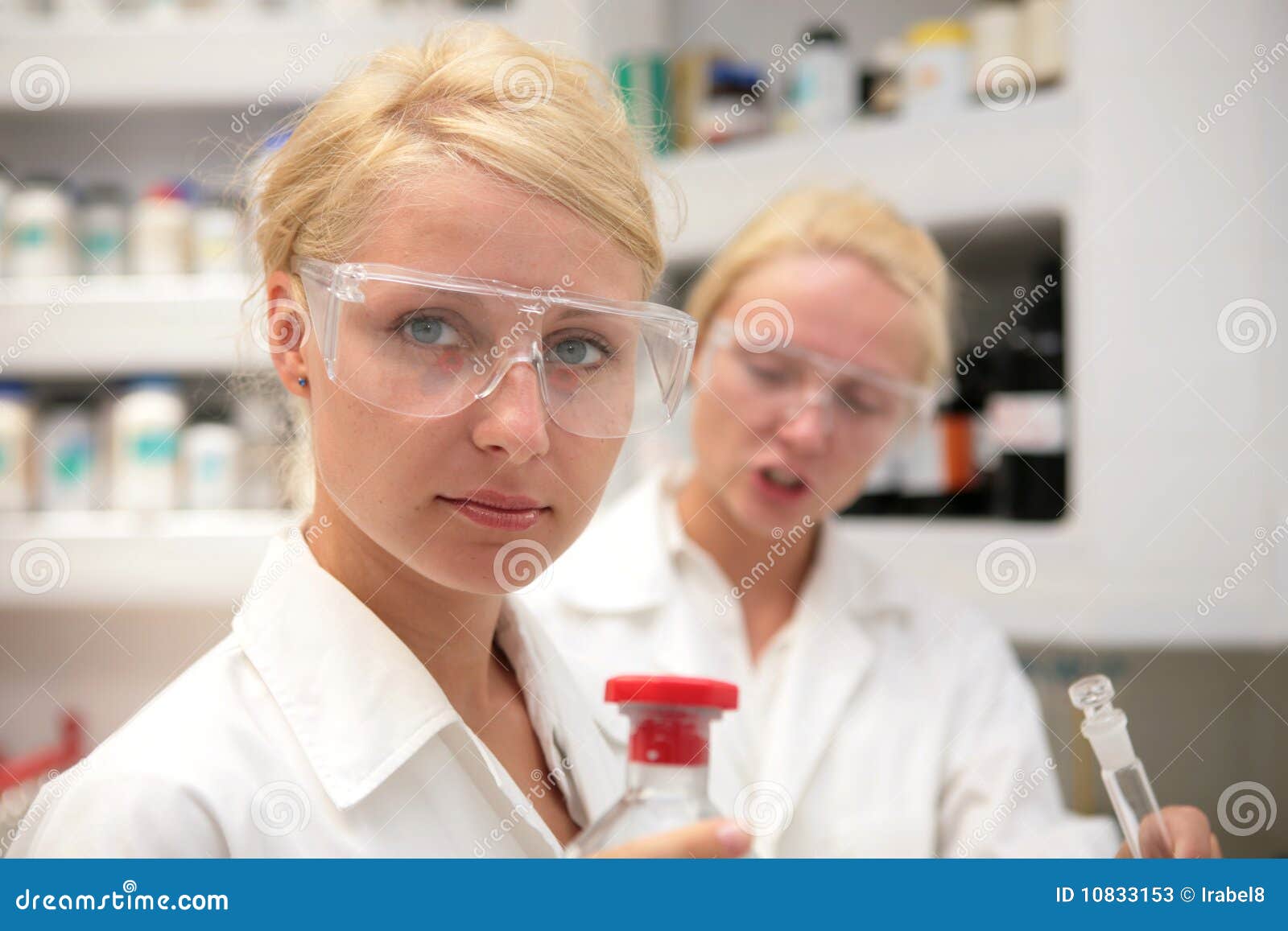 Students in the laboratory stock image. Image of education - 10833153