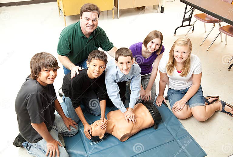 Students Learn CPR stock photo. Image of people, learning - 20228298