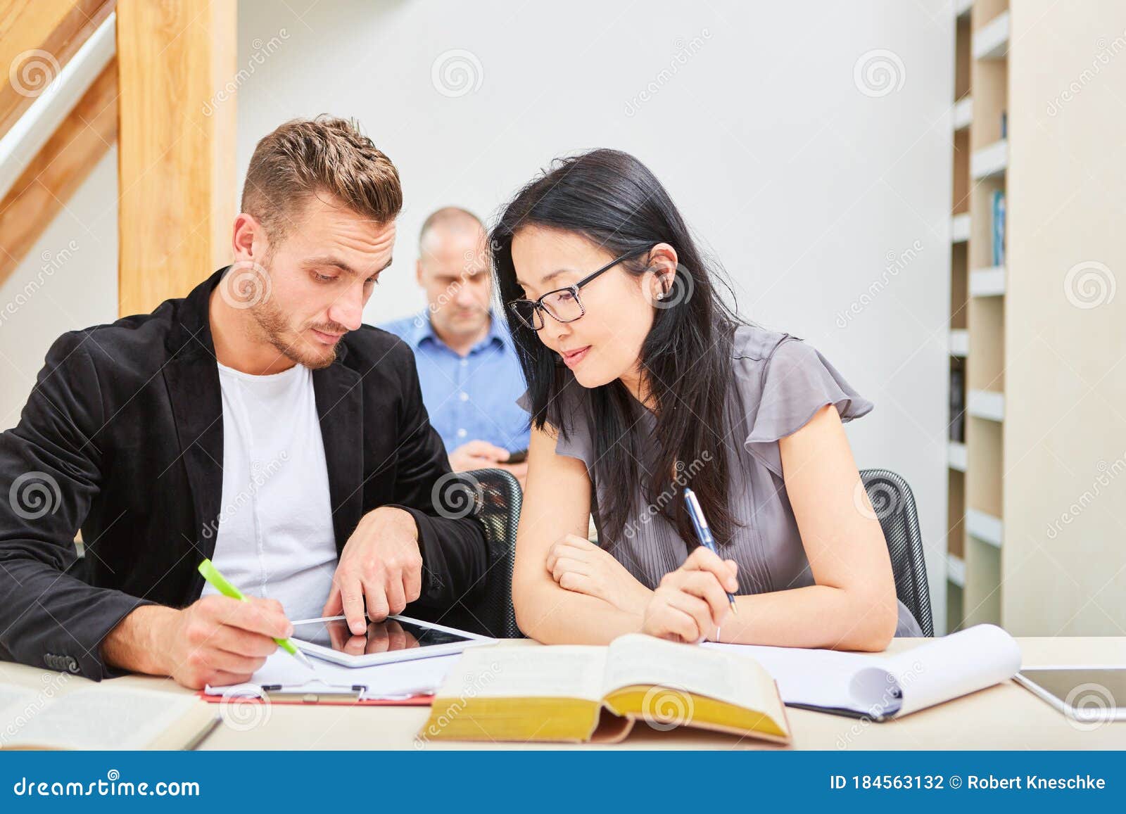 Students Learn Together in a Seminar Stock Photo - Image of tablet ...