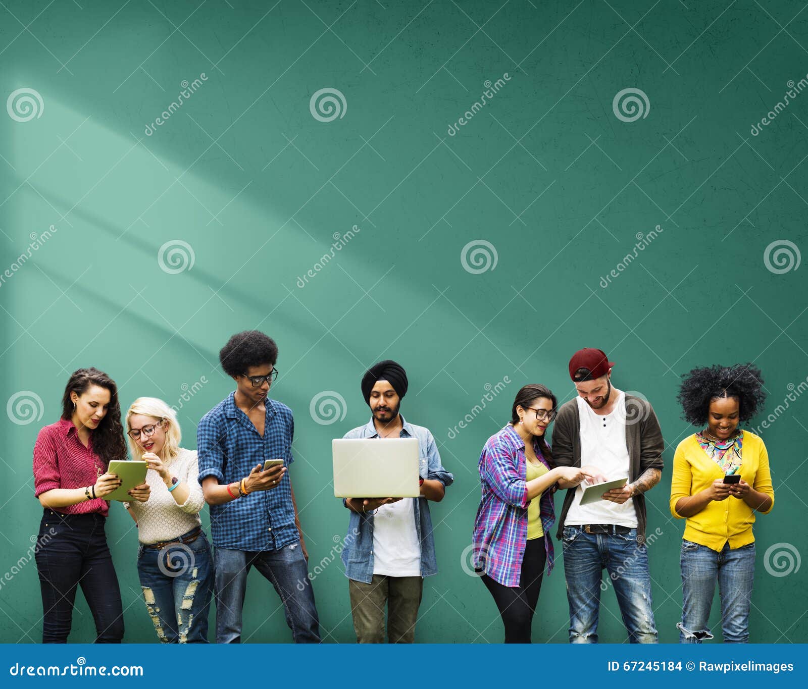 Students Learning Education Social Media Technology Stock Photo - Image ...