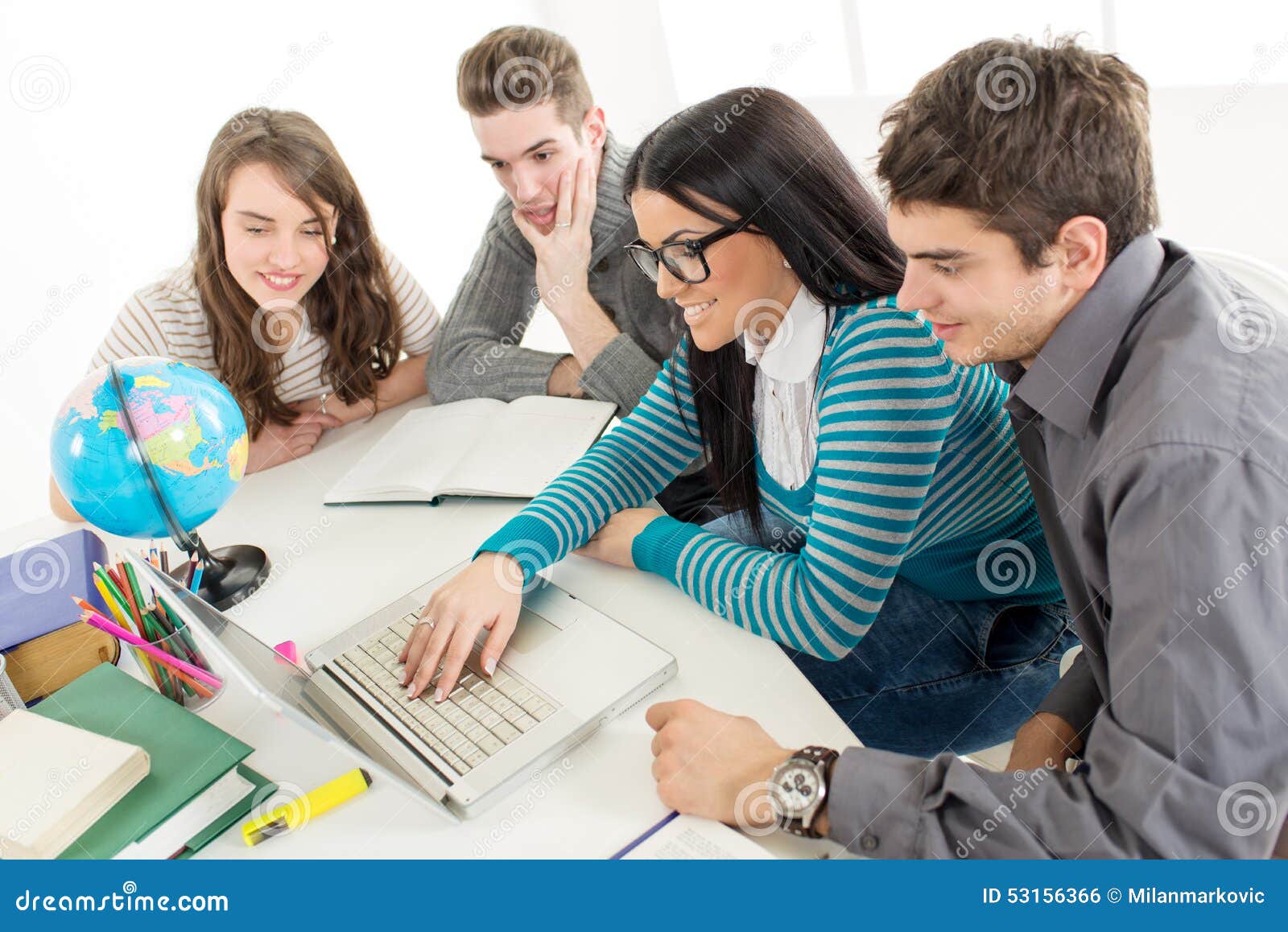 Students Learning stock photo. Image of lifestyle, school - 53156366