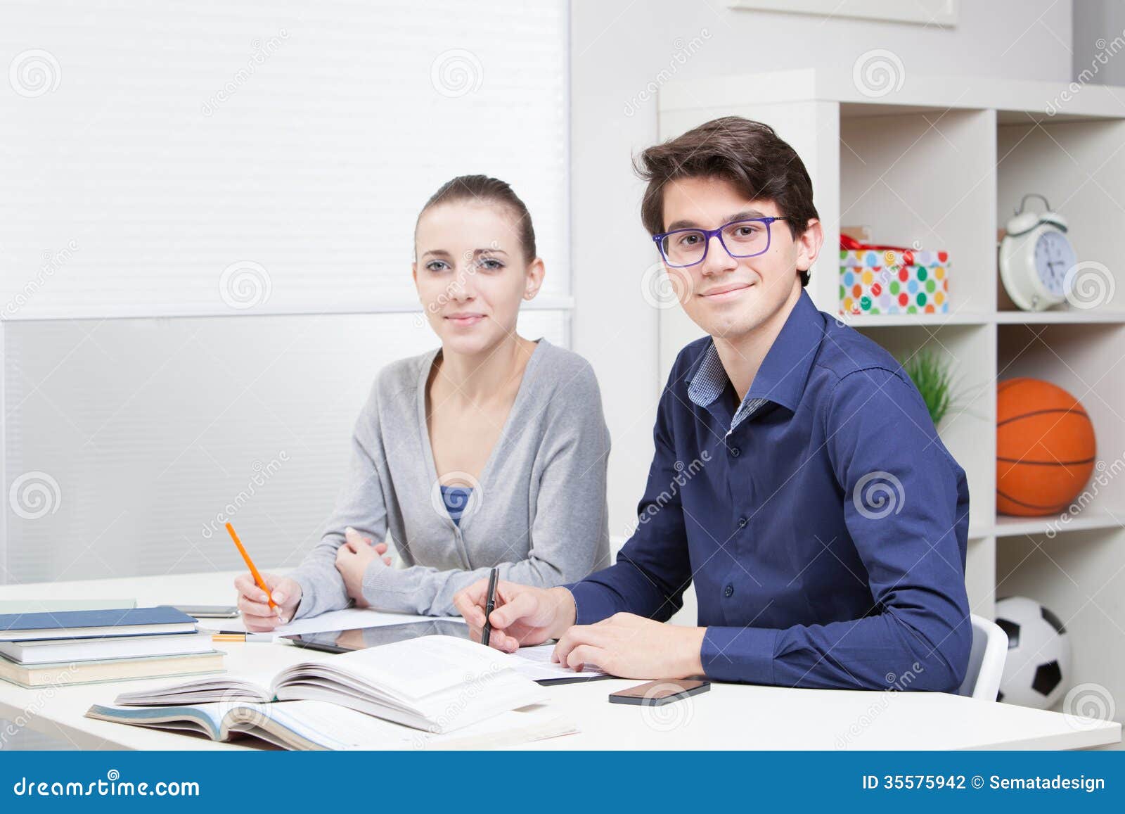 Students learning together stock photo. Image of camera - 35575942