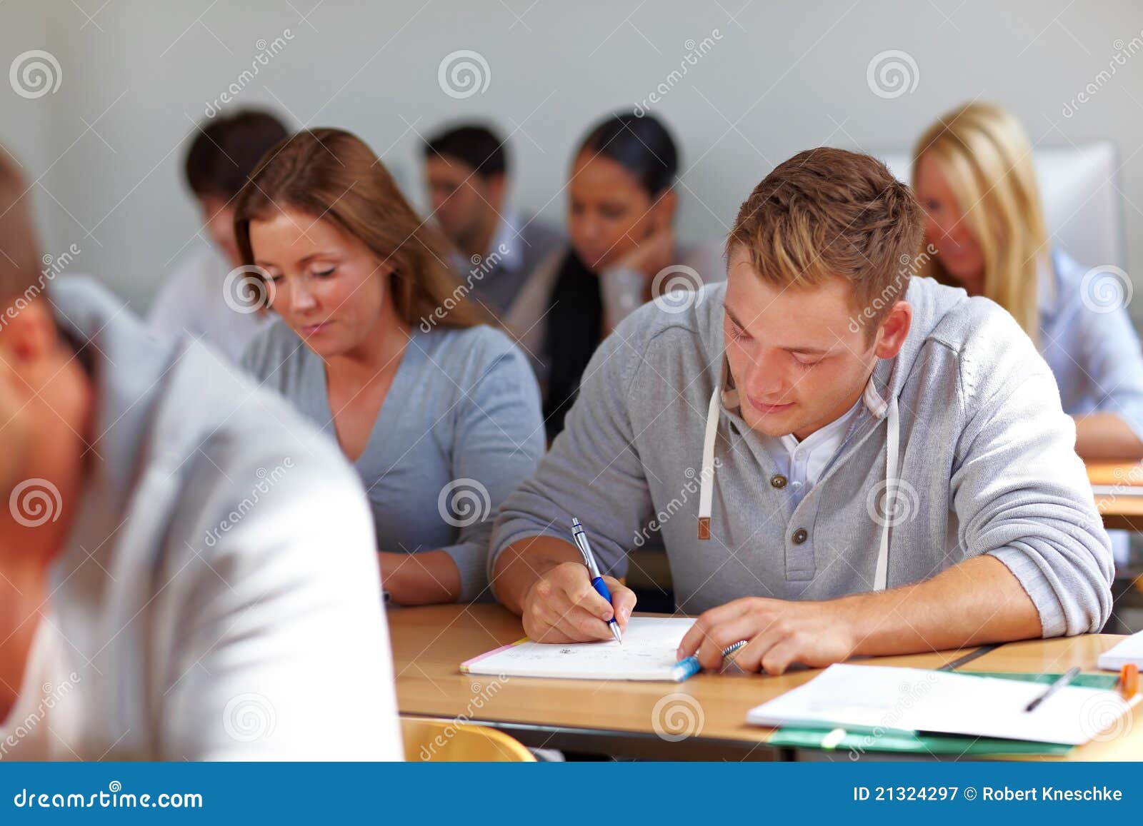 Students Learning in University Stock Image - Image of lessons ...