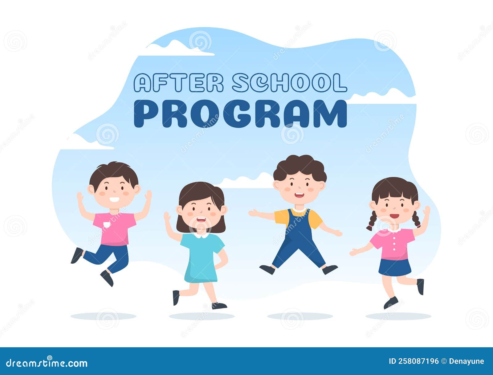 Students Leave School Building after Class or Program and Back To Home ...