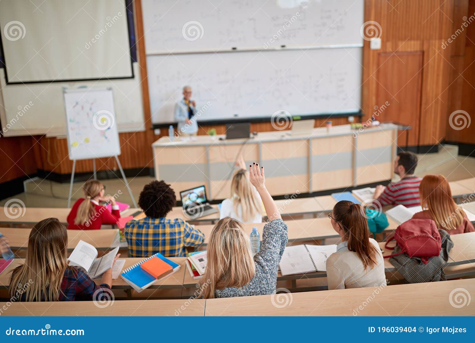 Students at a lecture stock photo. Image of academic - 196039404