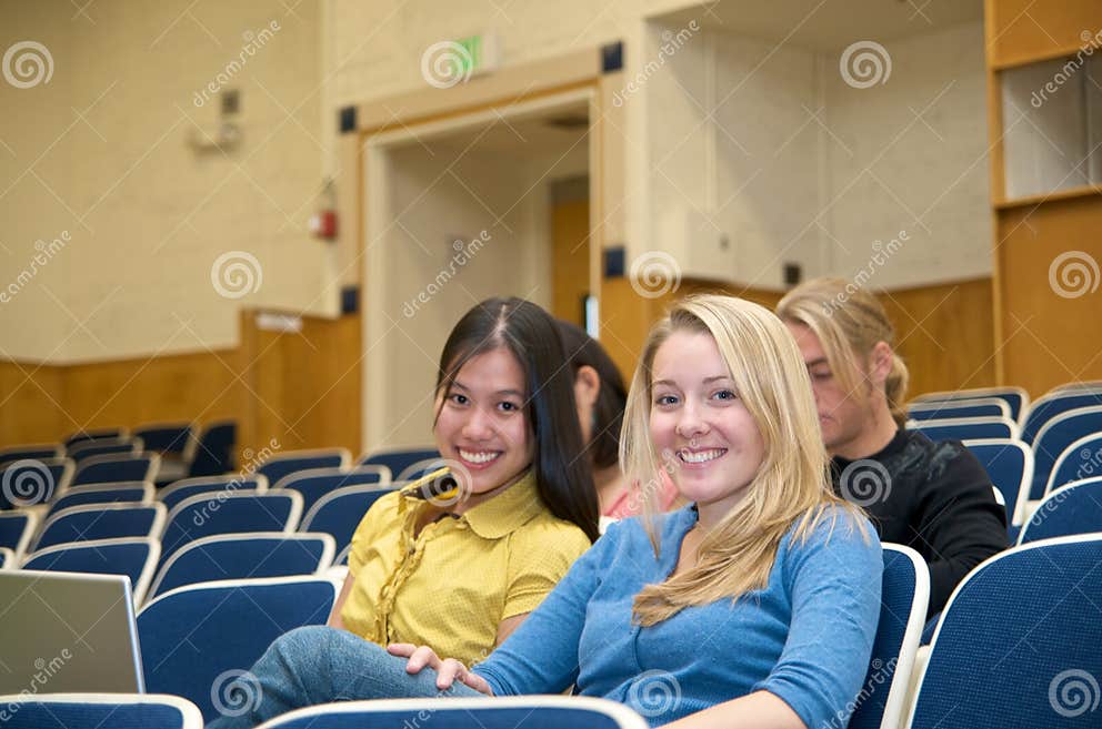 Students in lecture hall stock image. Image of ethnic - 7379137