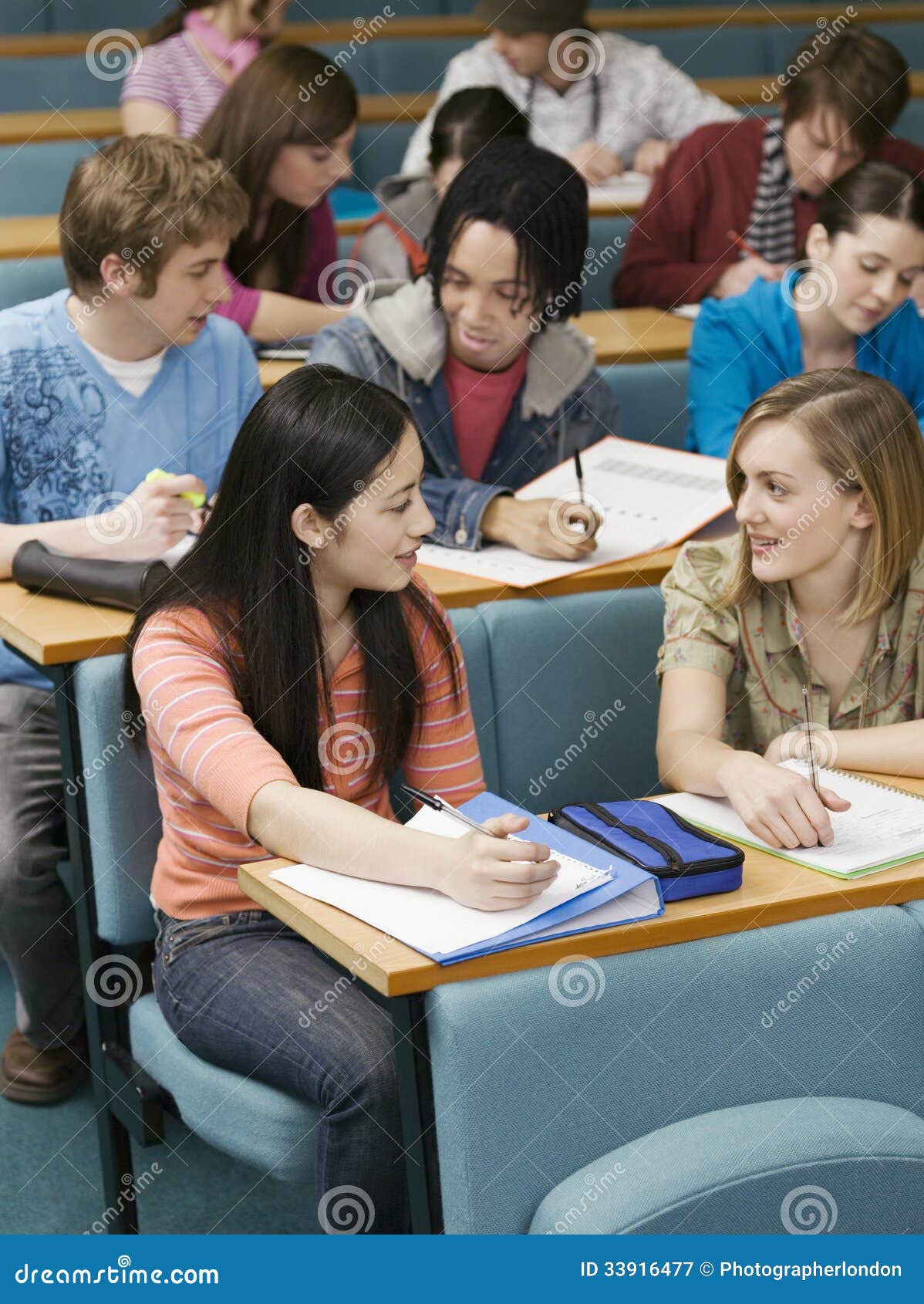 Students in Lecture Room stock image. Image of learning - 33916477