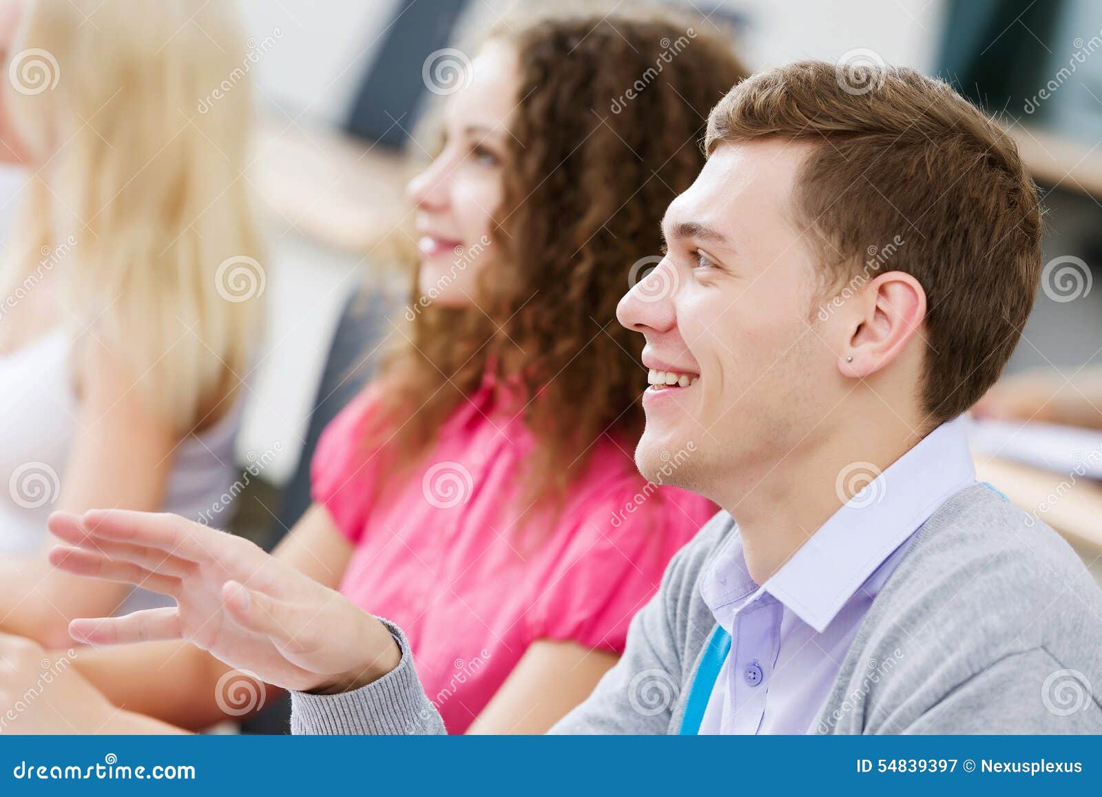 Students at lesson stock image. Image of training, classroom - 54839397