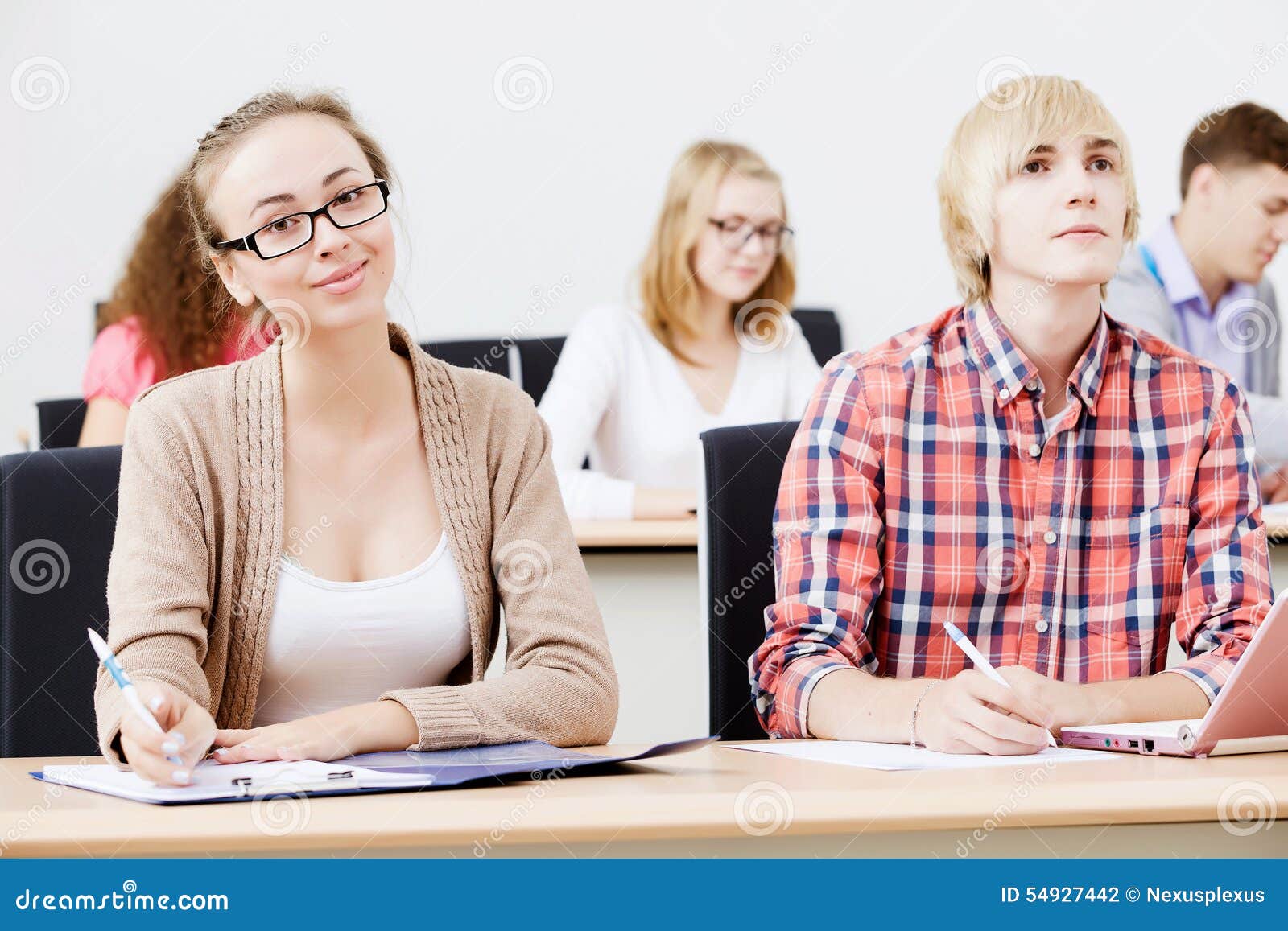 Students at lesson stock photo. Image of class, study - 54927442