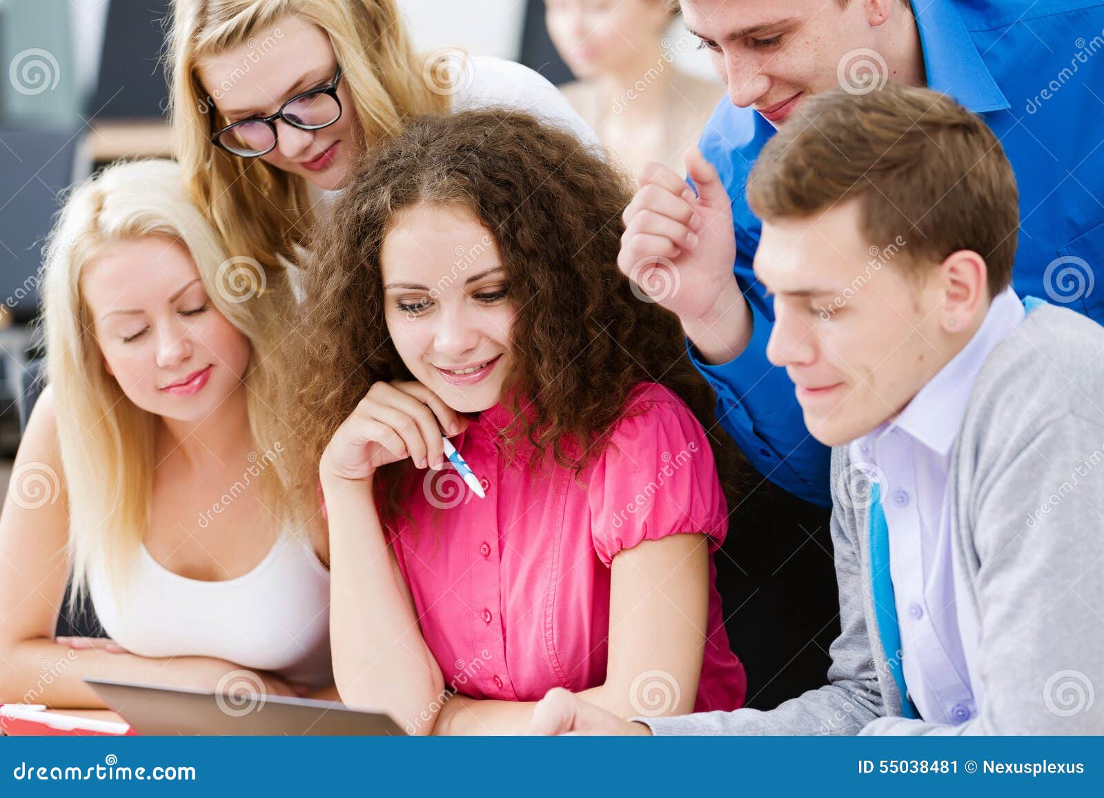 Students at lesson stock image. Image of test, training - 55038481