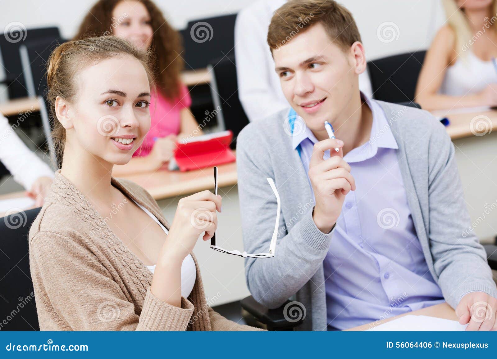 Students at lesson stock photo. Image of lesson, training - 56064406