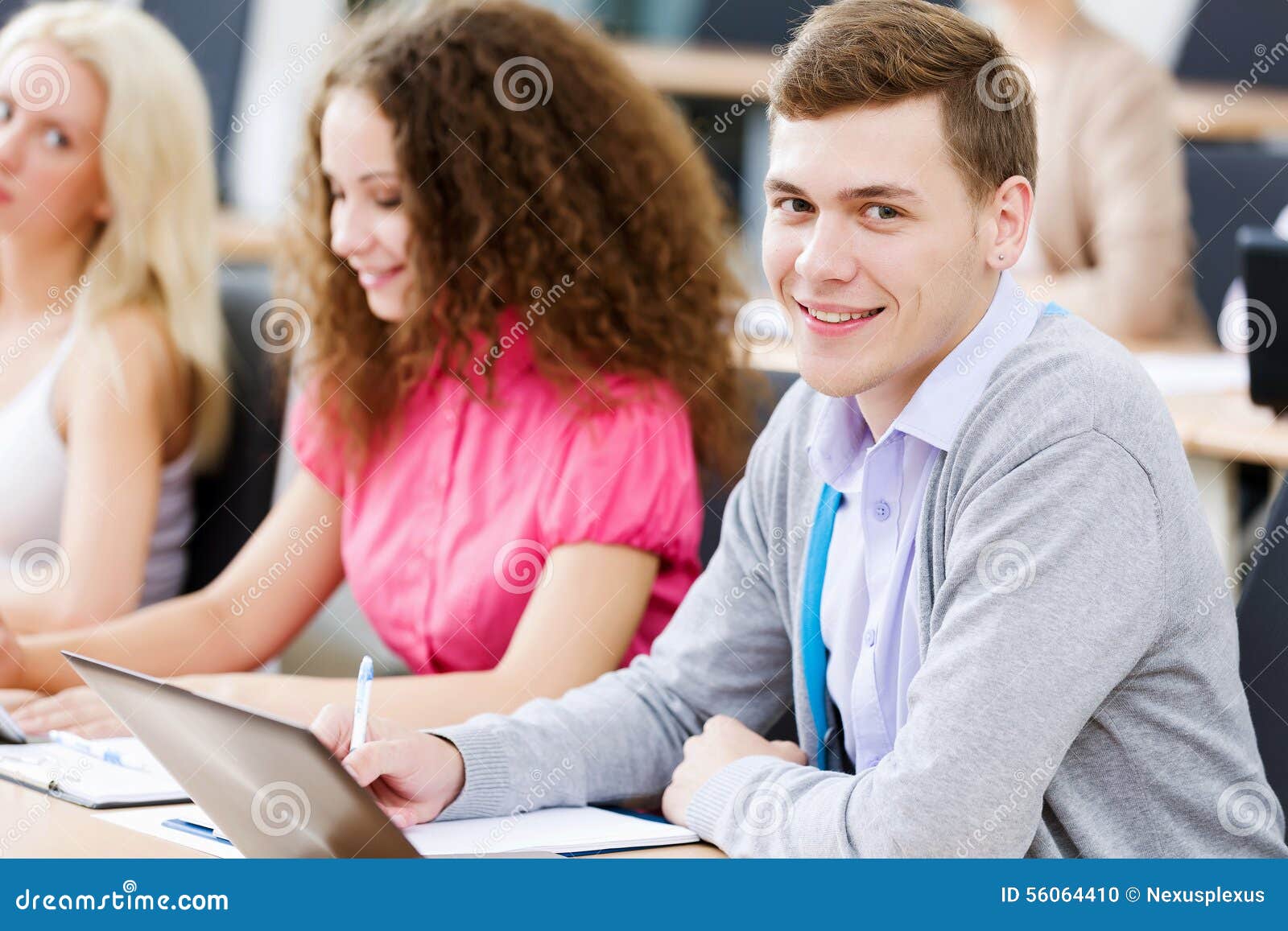 Students at lesson stock photo. Image of tutorial, student - 56064410