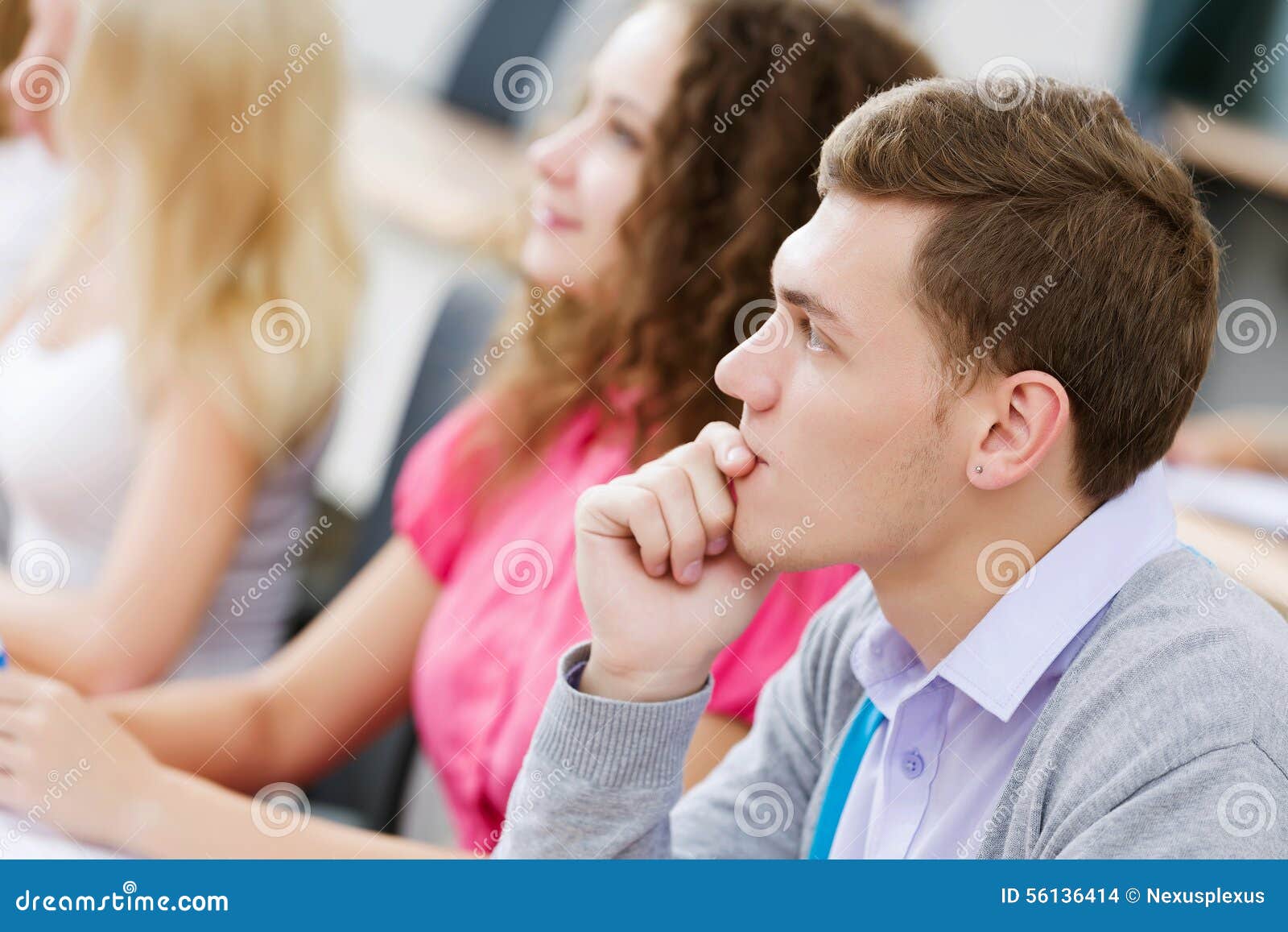 Students at lesson stock photo. Image of knowledge, team - 56136414