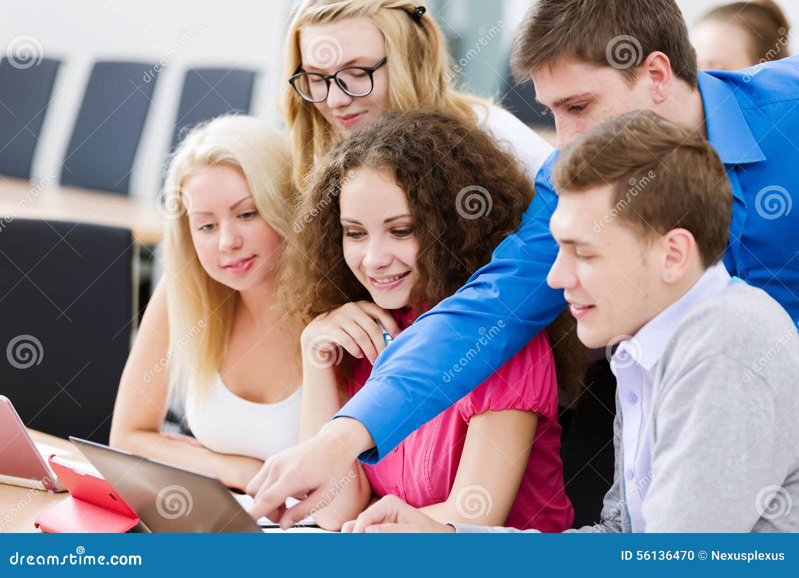 Students at lesson stock photo. Image of knowledge, school - 56136470