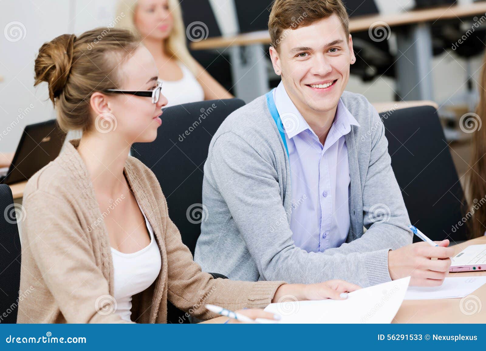 Students at lesson stock image. Image of lesson, education - 56291533