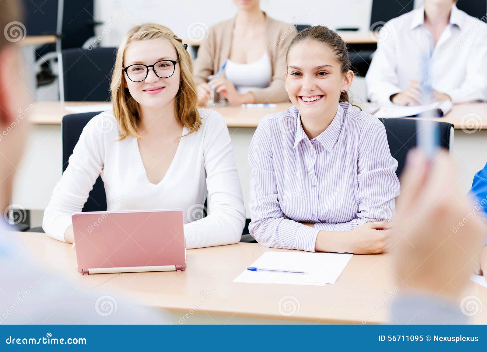 Students at lesson stock image. Image of campus, team - 56711095
