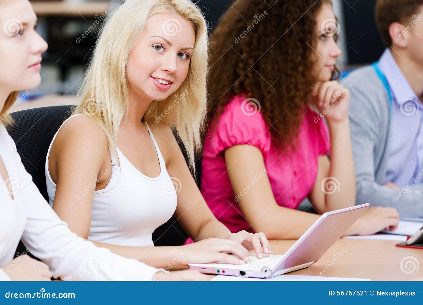 Students at lesson stock image. Image of seminar, pupil - 56767521