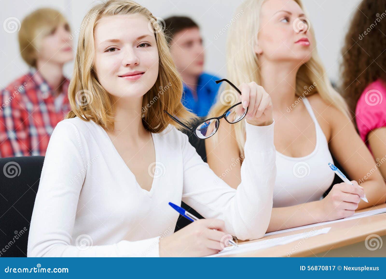 Students at lesson stock image. Image of school, team - 56870817