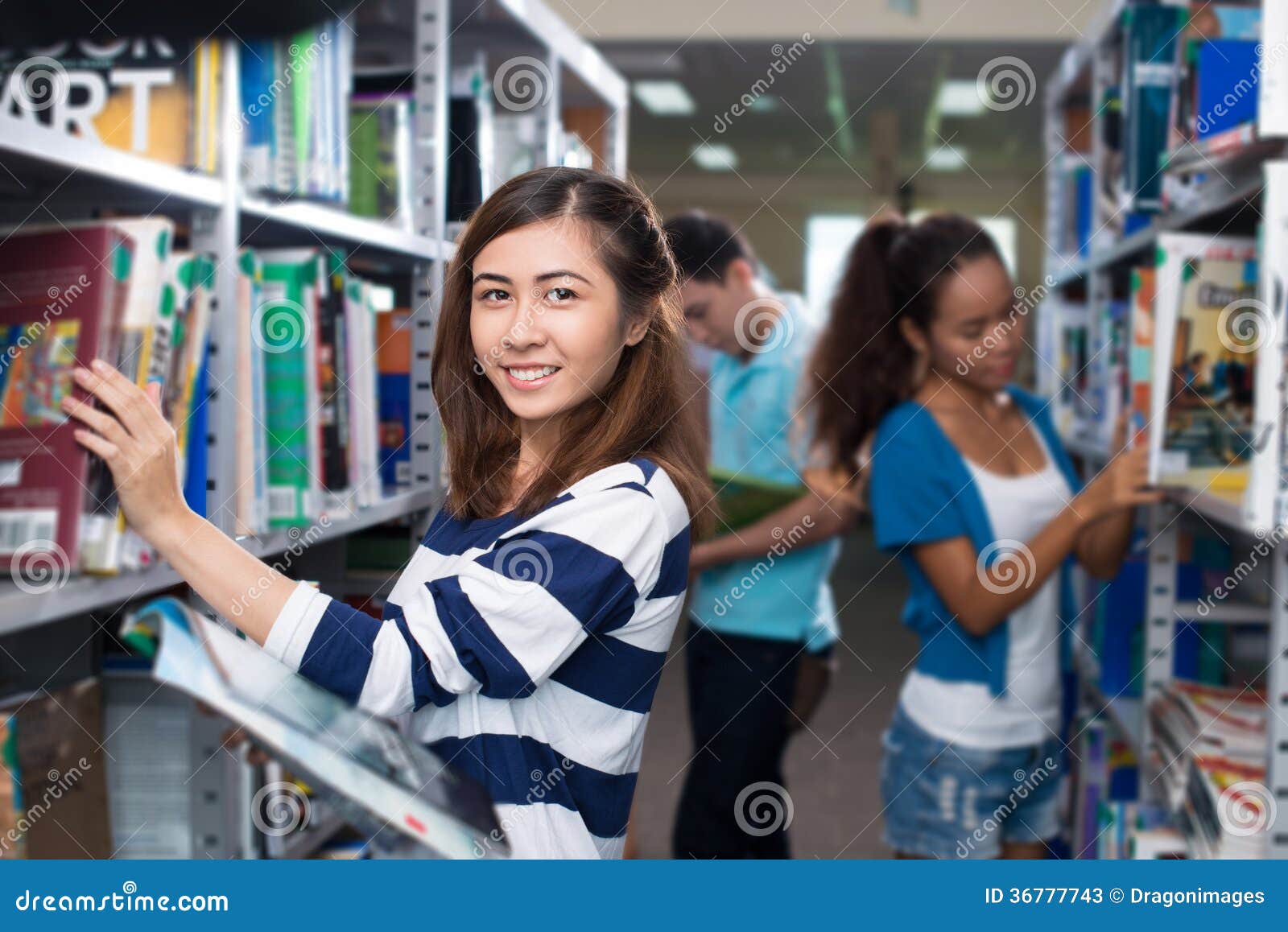 Students in library stock image. Image of inside, college - 36777743