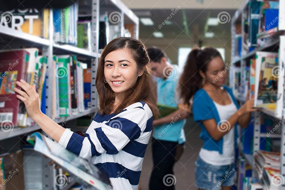 Students in library stock image. Image of inside, college - 36777743