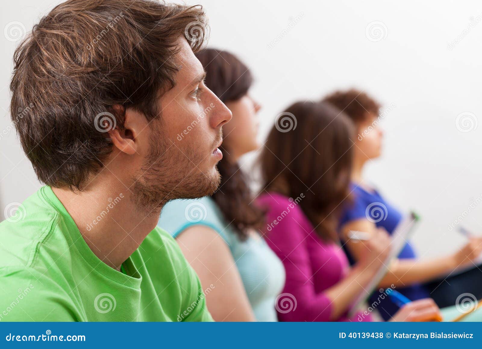 Students listening lecture stock photo. Image of pupils - 40139438