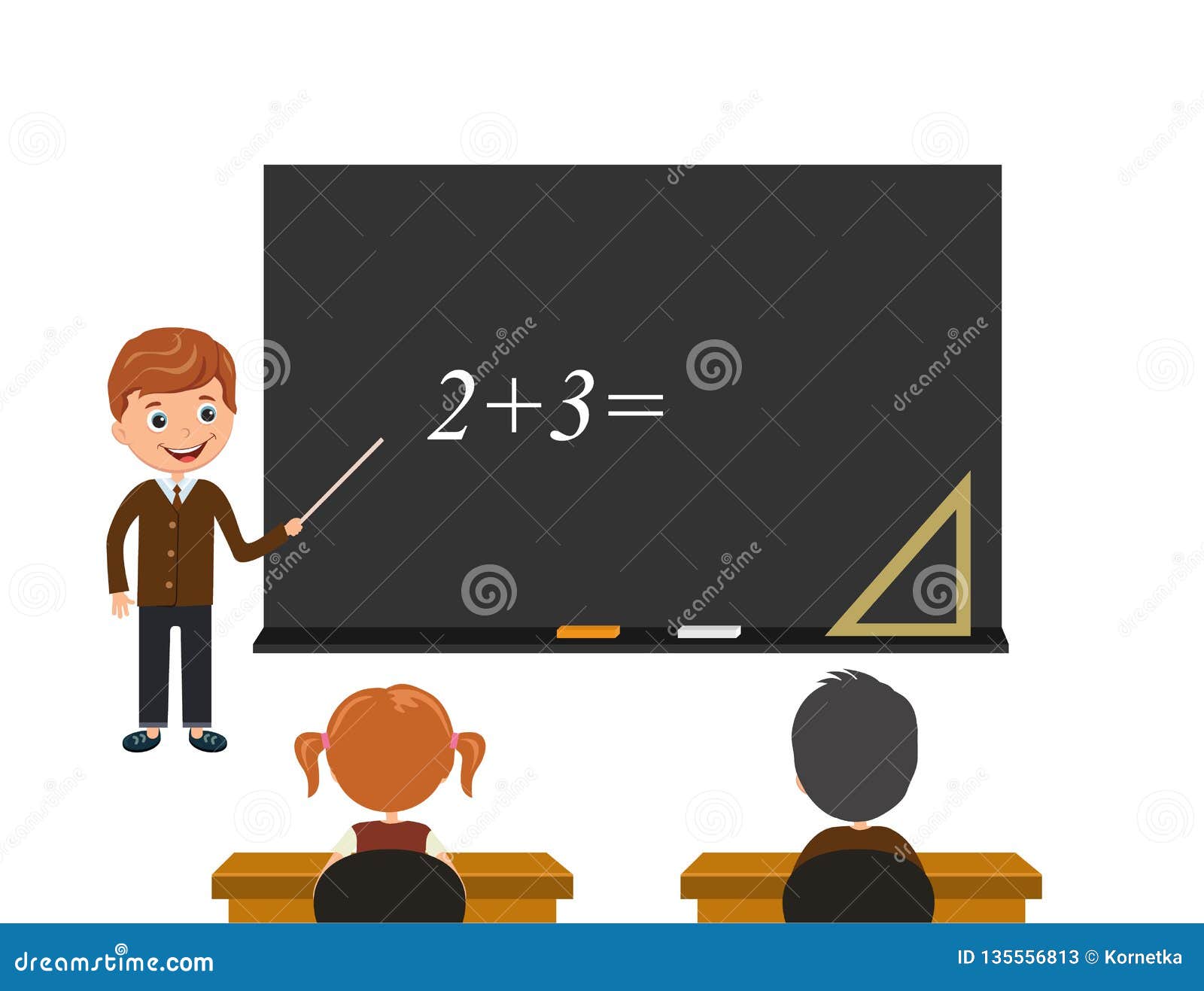 Students Listen To Lecture Cartoon Vector | CartoonDealer.com #73435399