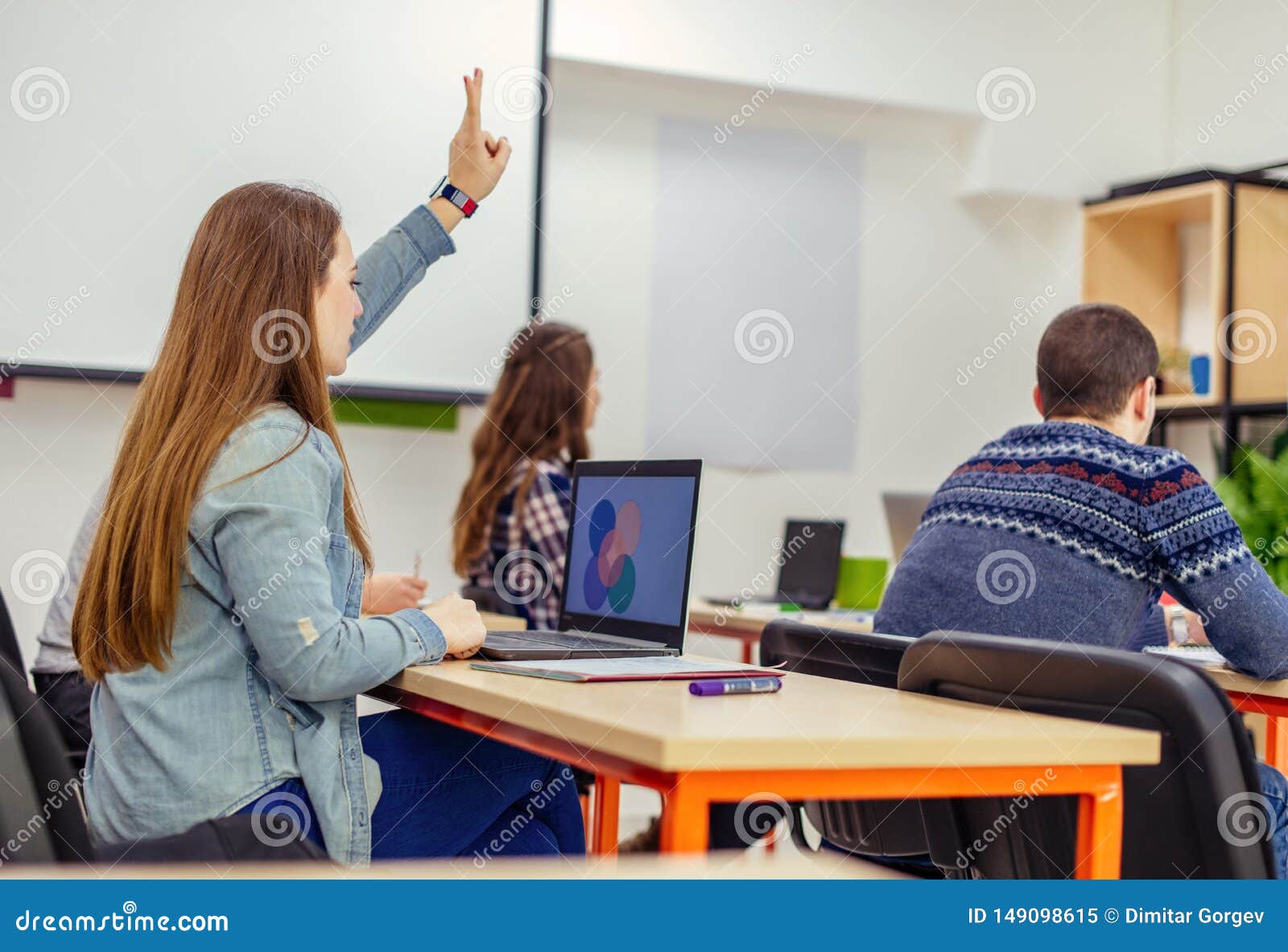 Students Looking Interested Stock Image - Image of caucasian, college ...