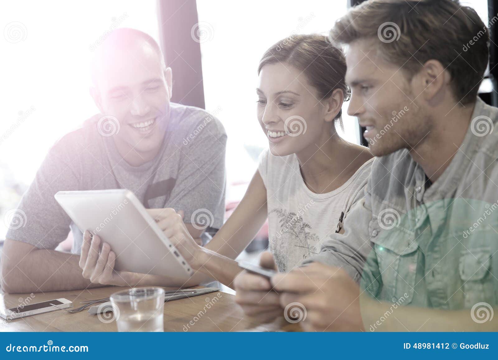 Students in a Lounge Campus Connected To Internet Stock Photo - Image ...